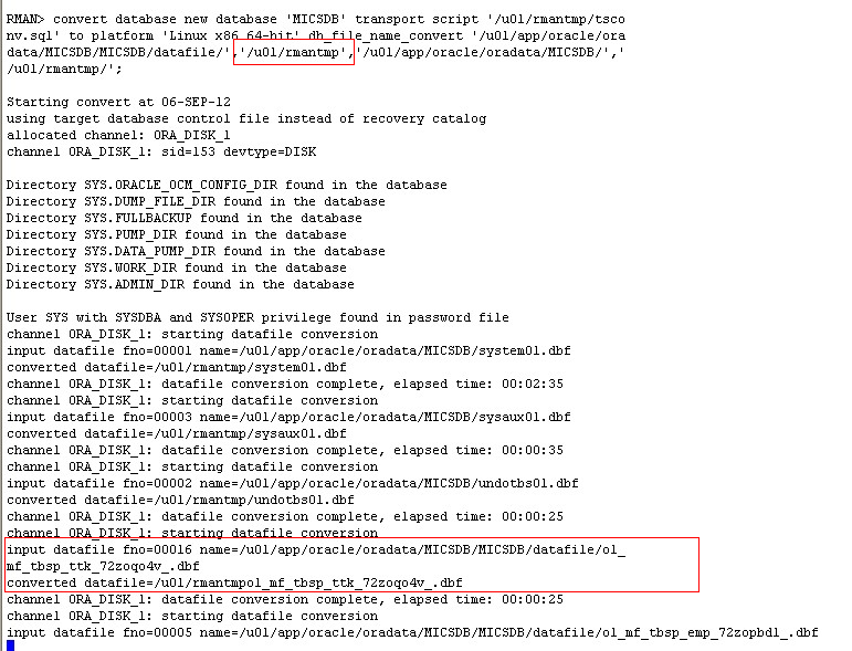 Rman Convert迁移报错 Oracle数据库管理 Itpub论坛-专业的it技术社区