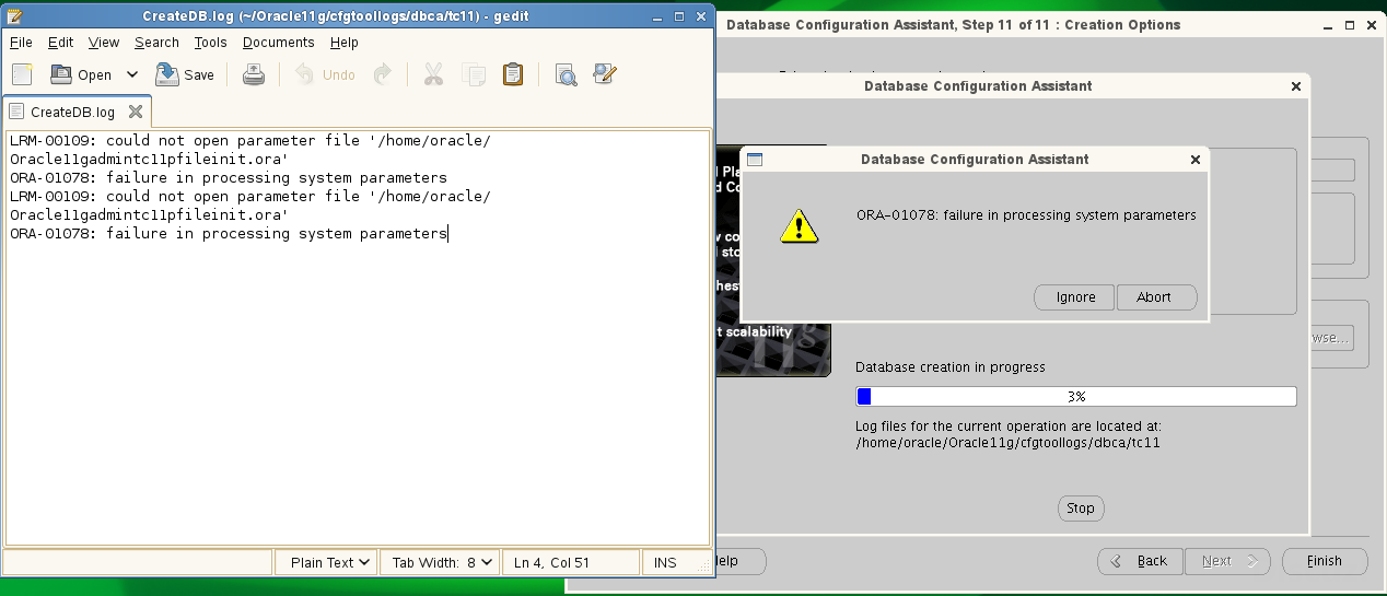 SUSE安装Oracle11g ORA-01078: failure in processing system parameters - Oracle数据库管理 - ITPUB论坛－专业的IT技术社区